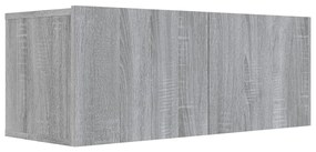 vidaXL TV skříňka šedá sonoma 80 x 30 x 30 cm kompozitní dřevo