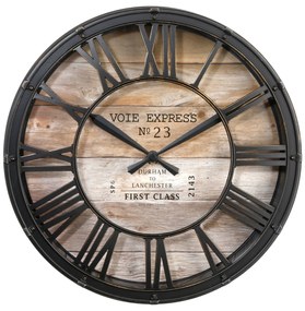 Nástěnné hodiny Vintage O 39 cm, římské číslice