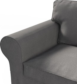 Potah na pohovku IKEA  Ektorp 3-místná, nerozkládací barva šedá látka pletený vzor