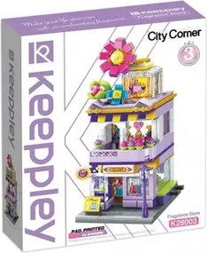 Qman City Corner K28003 Parfumerie / Stavebnice / 320 dílků / od 6 let
