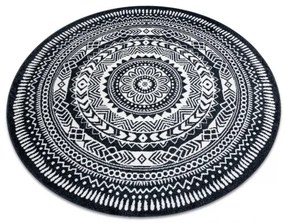 Kulatý koberec FUN Napkin černý Rozměr: průměr 100 cm