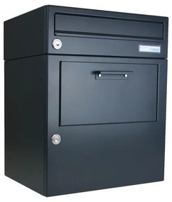 DOLS Parcel Box 07 RAL7016 - kombinovaná poštovní schránka na balíky i listoviny, pro montáž do sestavy na stěnu, antracit