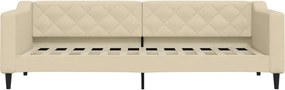 Válenda s matrací krémová 80 x 200 cm textil 3197407