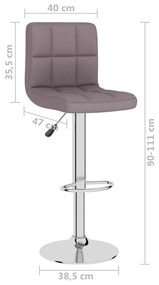 Barové židle 2 ks taupe textil - Default Title
