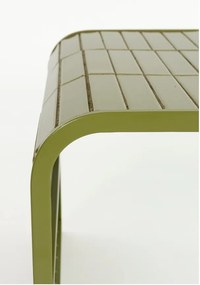 Zelený keramický konferenční stolek 47x80 cm Tiles – Zuiver