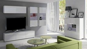 Gibmeble obývací stěna Calabrini 6 barevné provedení bílá