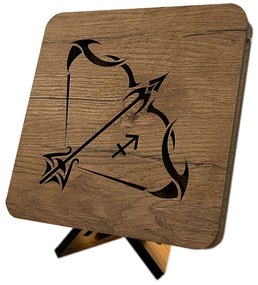 Li-Go Znamení "Střelec" lampa 19x19cm provedení povrchu: dub světlý