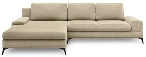 Béžová rozkládací rohová pohovka Windsor & Co Sofas Planet, levý roh