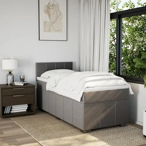 Box spring postel s matrací taupe 100 x 200 cm textil 3289283