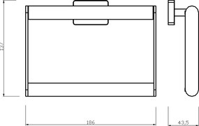 Novaservis - Závěs ručníků GRETA, chrom, AGR11