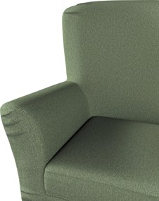 Potah na křeslo Tomelilla vysoké provedení, se záložkami barva zelená látka pletený vzor