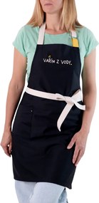 Kuchyňská zástěra s výšivkou Vařím z vody
