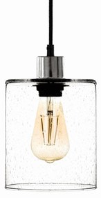 Závěsná lampa Soda se stínidlem z čirého skla Ø 15 cm