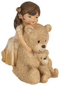 Dekorace děvčátko s medvídky - 9*7*12 cm