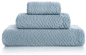 Vaflový ručník Bricini Be Vegan 400 gsm Sea mist (modrá)