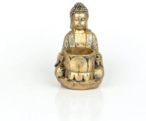 Buddha svícen 14cm