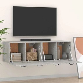 Nástěnné skříňky 2 ks betonově šedé 80 x 35 x 36,5 cm kompozit 3115655