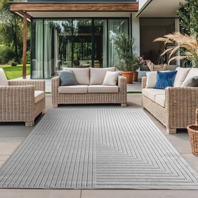 Šedý vnitřní a venkovní koberec 200x290 cm Nova 1202 – Ayyildiz Carpets
