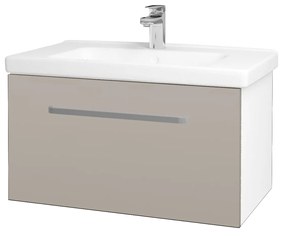 Dřevojas Koupelnová skříň BIG INN SZZ 80 Varianta: N01 Bílá lesk / Úchytka T02 / N06 Lava