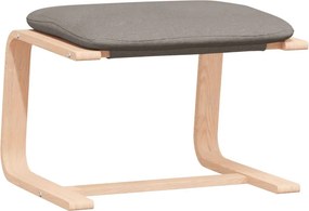 Relaxační křeslo s podnožkou taupe textil 3154418