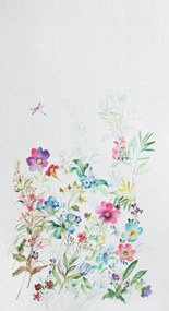 ZÁCLONA NA KROUŽCÍCH SPRING 140X250 CM VZOROVANÁ
