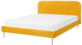Manželská postel 140 cm Faris (žlutá) (s roštem). 1078925