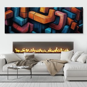Obraz na plátně - Na hraně pochopení FeelHappy.cz Velikost obrazu (šířka x výška): 210 x 70 cm
