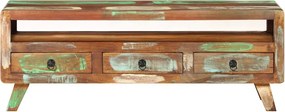 TV stolek vícebarevný 110x30x40 cm masivní recyklované dřevo 337063