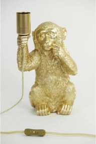 Zlatá stolní lampa s opičkou Monkey S - 20*19*34 cm/40W