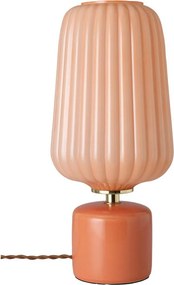 Skleněná stolní lampa v lososové barvě (výška 40 cm) Daria – Ellos Home