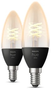 SADA 2x LED Stmívatelná žárovka Philips Hue WHITE FILAMENT E14/4,5W/230V 2100K