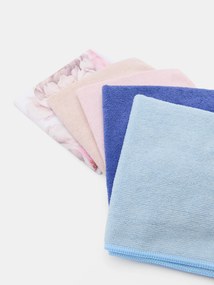 Sinsay - Sada čisticích utěrek z mikrovlákna 5 pack - vícebarevná