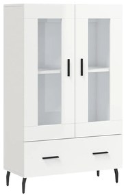 Skříň highboard lesklá bílá 69,5 x 31 x 115 cm kompozitní dřevo - Default Title