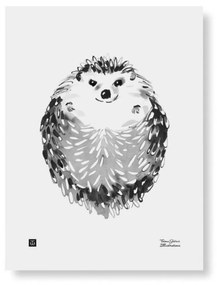 Plakát Hedgehog 30x40 cm  Teemu Järvi Illustrations