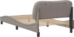 Rám postele bez matrace Hvar taupe 100 x 200 cm textil 3207755