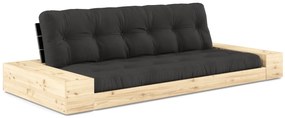 OnaDnes -20% Tmavě šedá dvoumístná rozkládací pohovka Karup Design Base II. 244 cm