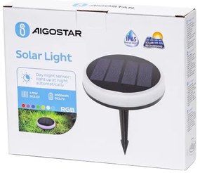Aigostar - LED RGB Solární svítidlo LED/0,6W/3,7V IP65