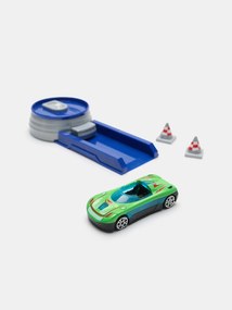 Sinsay - Závodní auto s vystřelovačem v plechovce - modrá