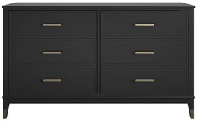 Černá komoda 144x85x41 cm Westerleigh – Støraa