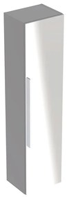 Geberit iCon - Vysoká skříňka s dvířky a zrcadlem, 360x1500x309 mm, platinová lesklá 840152000