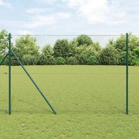 Hexagonální kotvení plotu 50 x 1,6 m Ocel potažená PVC Šedá 3352867