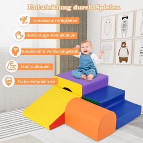 Costway 4 PCS. Foam building blocks pro climbing a running around. Soft building