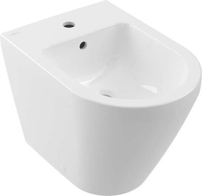 Villeroy & Boch Architectura - Stojící bidet, s přepadem, otvor pro baterii, CeramicPlus, alpská bílá 742800R1