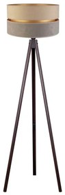 Duolla - Stojací lampa DUO 1xE27/60W/230V pr. 44 cm béžová/šedá/wenge