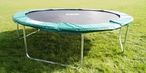 Premium Zelená trampolína 366 cm s ochrannou sítí + žebřík + krycí plachta