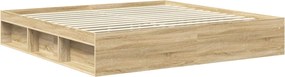 Rám postele s čelo Sonoma 200 x 200 cm Kompozitní dřevo 3407834