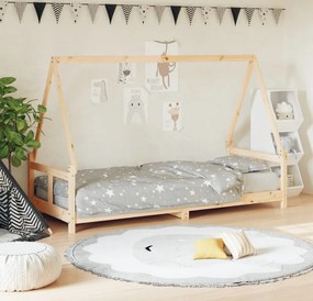 vidaXL Dětská postel 80 x 200 cm masivní borové dřevo [834451] Barva: Přírodní