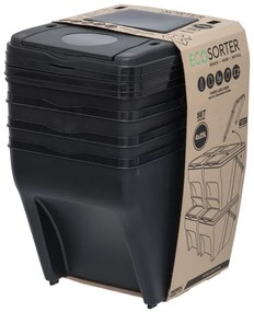 Stohovatelný odpadkový koš ECOSORTER na tříděný odpad 4x25l 16396