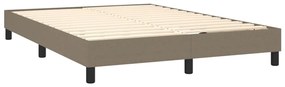 Box spring postel s matrací taupe 140x200 cm textil,  3144081