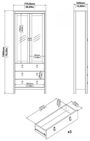Tvilum Vitrína Real 666 jackson hickory